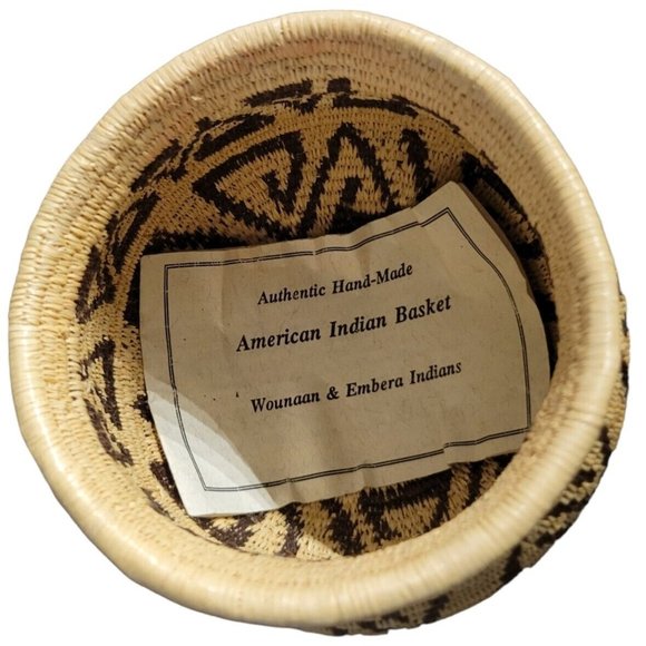 handcrafted | Art | Wounaan Embera Indians Fine Art Woven Basket Bowl ...